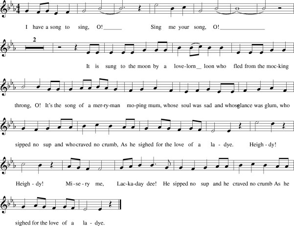 I Have a Song to Sing-O